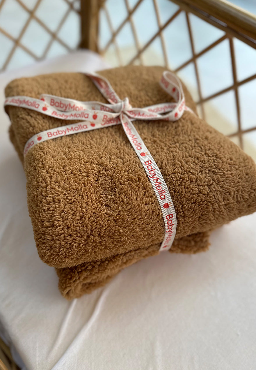 Plush Brown Blanket – Baby Molla